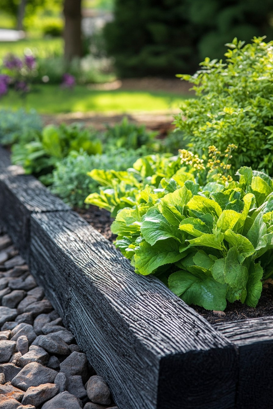 20 Garden Borders with Sleepers Ideas