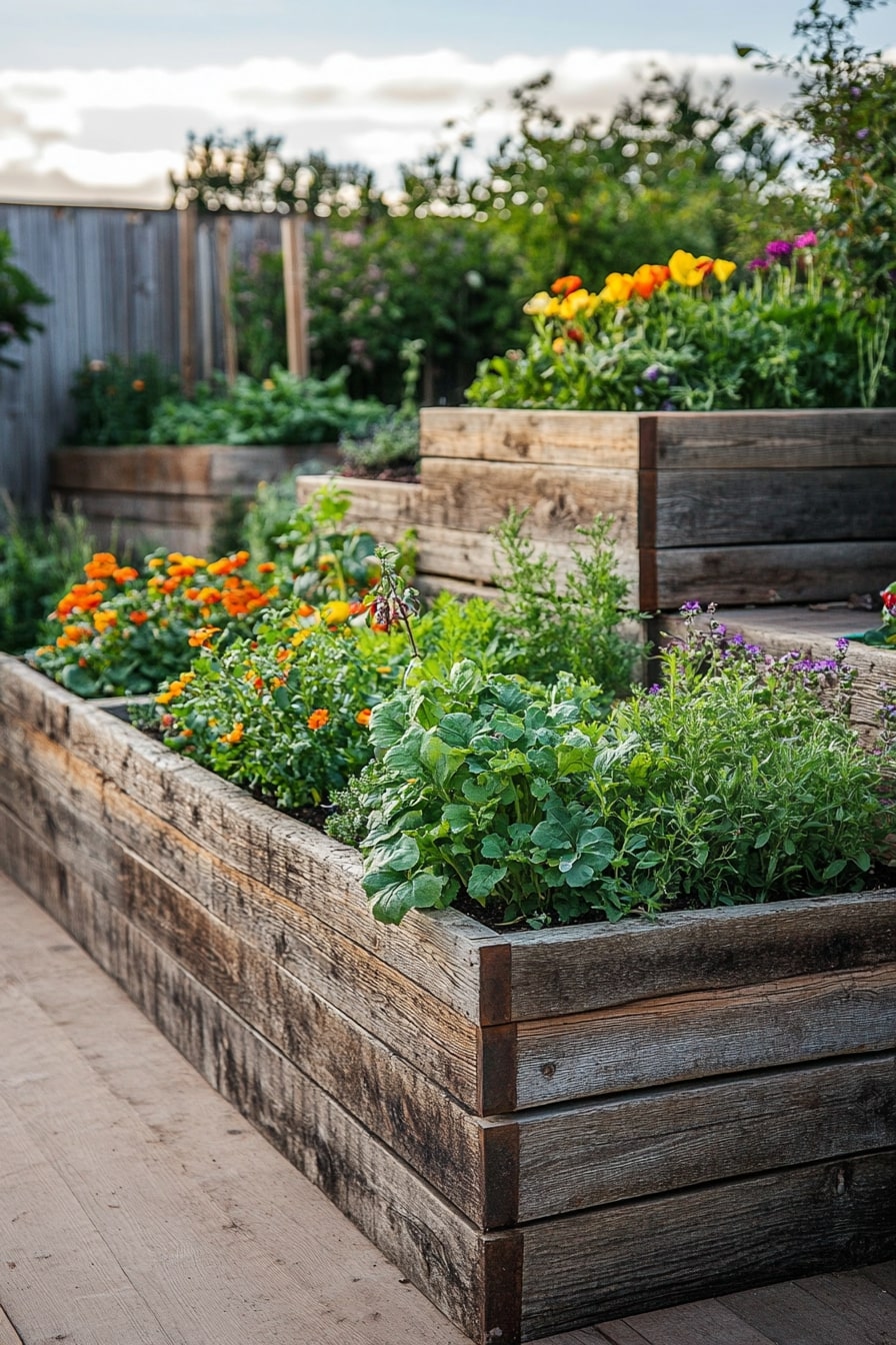 20 Garden Borders with Sleepers Ideas