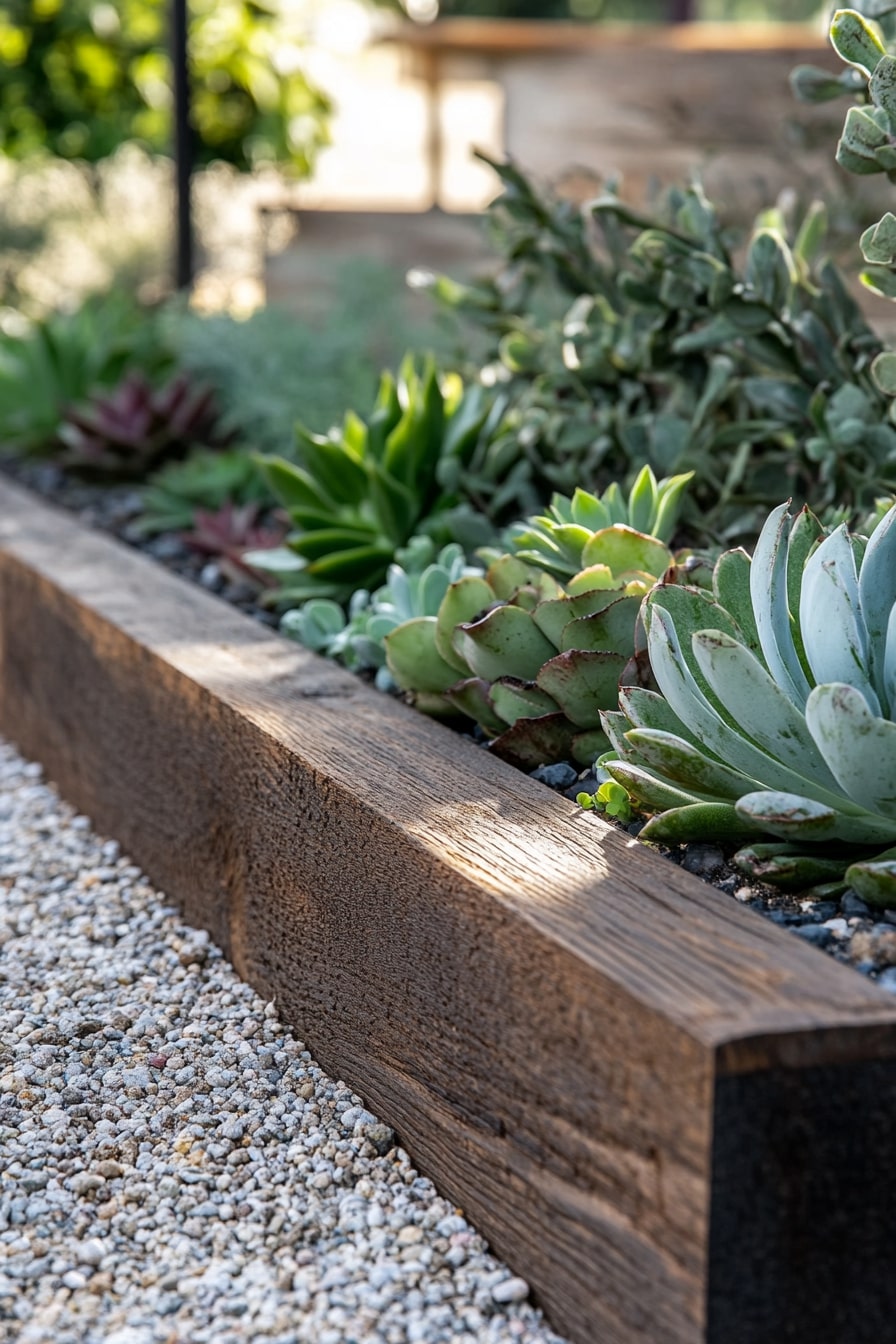 20 Garden Borders with Sleepers Ideas