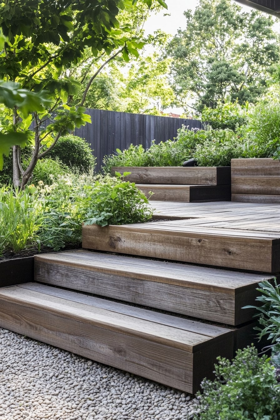 20 Garden Borders with Sleepers Ideas