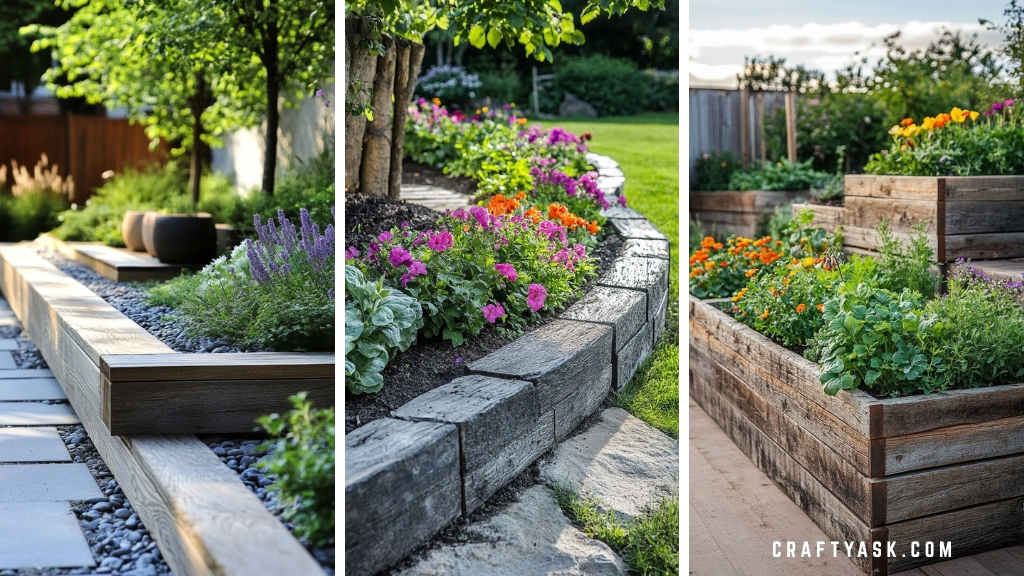 20 Garden Borders with Sleepers Ideas